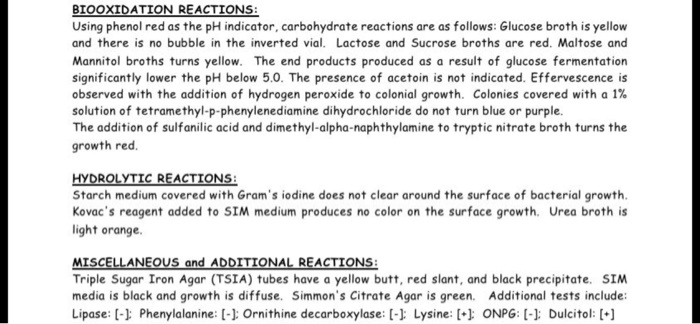 SOLVED: BIOOXIDATION REACTIONSE Using phenol redas the PH indicator ...