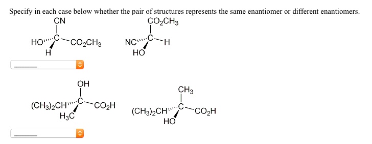 Texts: Specify in each case below whether the pair of structures ... Texts: Specify in each case below whether the pair of structures ...