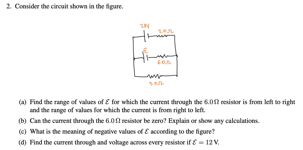 SOLVED: Consider the circuit shown in the figure. 28V 2.0A 509Î© WMM 02 ...