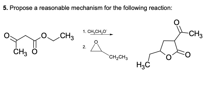 SOLVED: Propose a reasonable mechanism for the following reaction: 1 ...