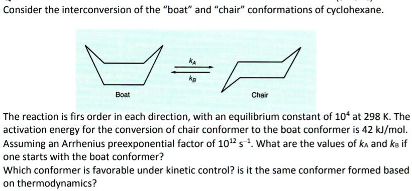 SOLVED:Consider the interconversion of the "boat" and "chair ...