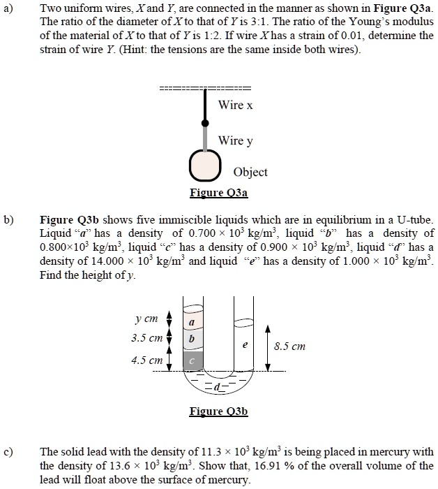 SOLVED: Two uniform wires, X and Y, are connected in the manner as ...