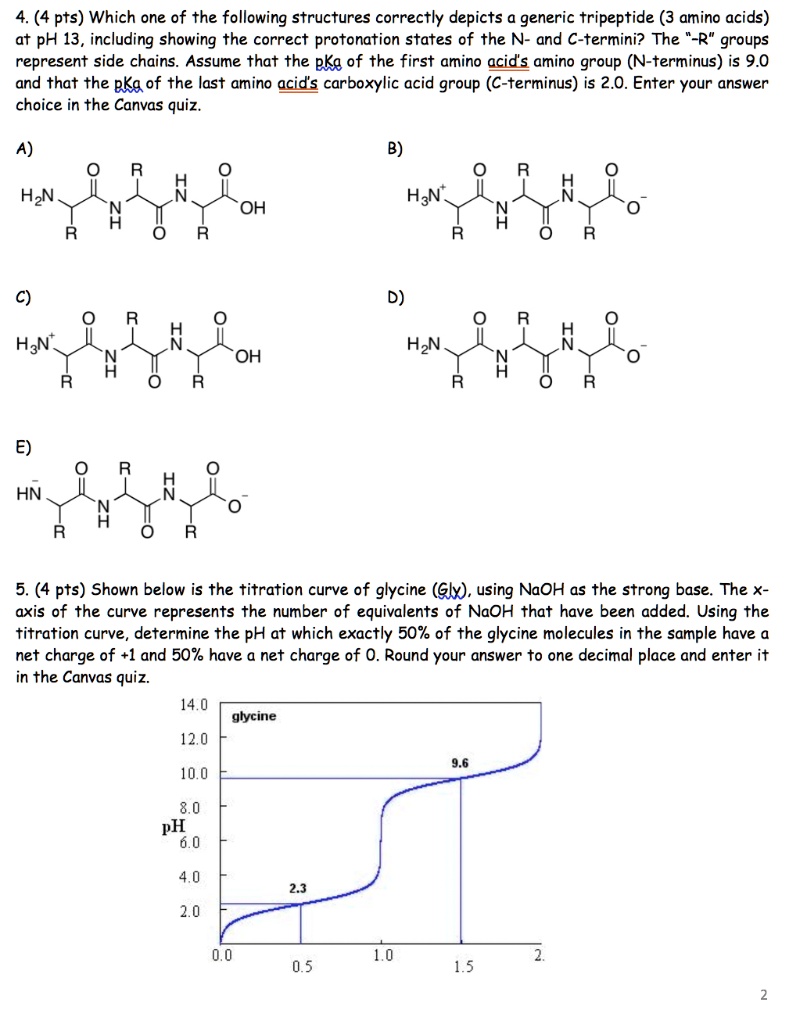 SOLVED: 4. (4 pts) Which one of the following structures correctly ...