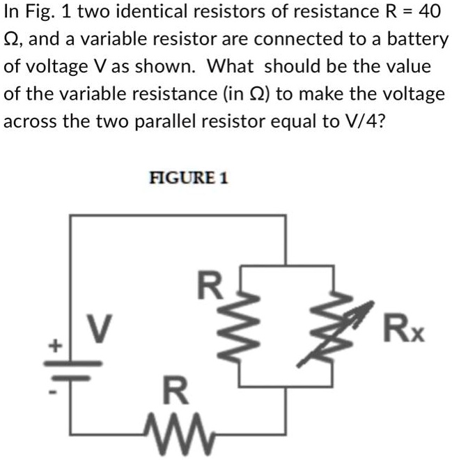 In Fig. 1 two identical resistors of resistance R = 40 Ω, and a ...