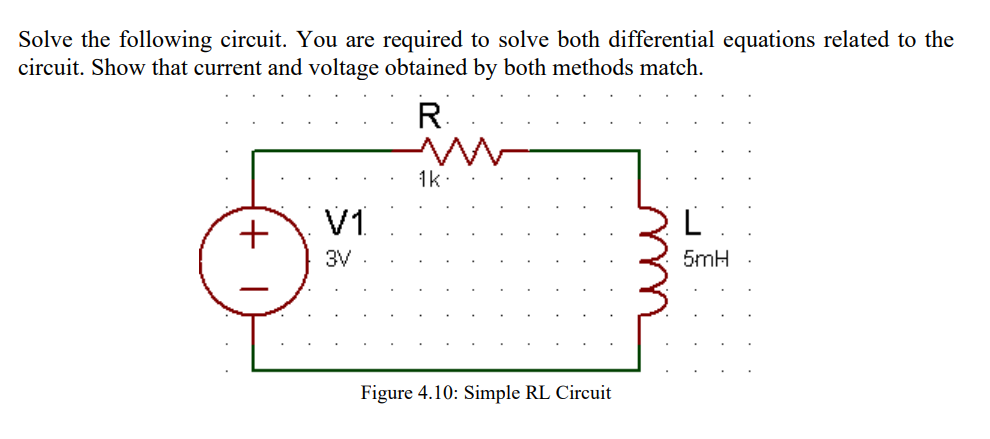 Solve the following circuit. You are required to solve both differential equations related to ...