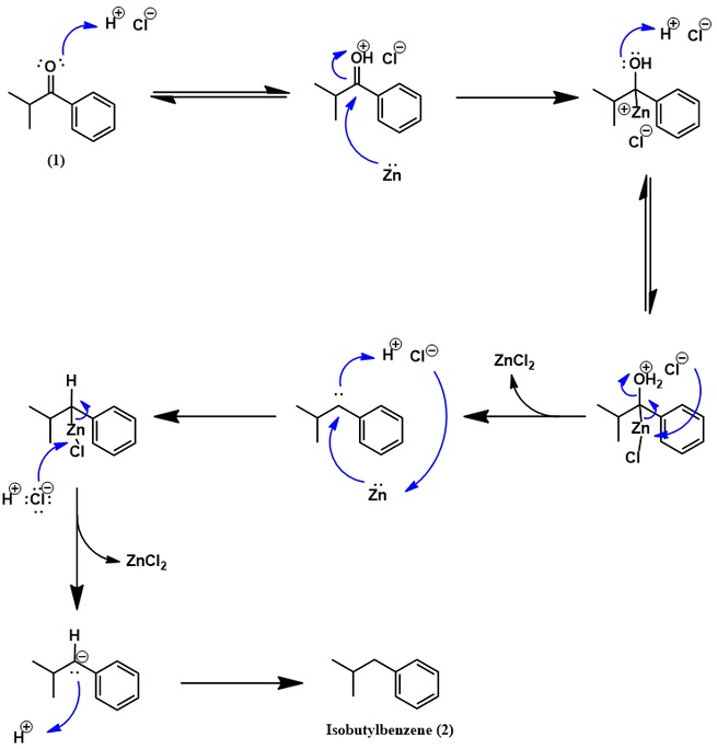 H^⊕Cl^⊖ ^···O^⊖ (1) ^⊕OH Cl^⊖ Zn ^⊕H Cl^⊖ ^···OH ZnCl2 ^⊕H Cl^⊖ Zn ...