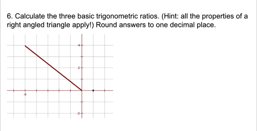SOLVED: Calculate the three basic trigonometric ratios. (Hint: all the ...