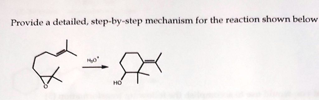 Provide a detailed, step-by-step mechanism for the reaction shown below ...