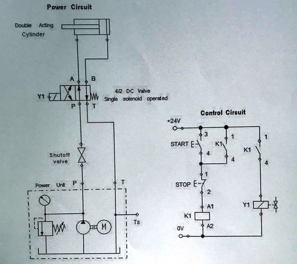 SOLVED: Please describe the power circuit and control circuit, how it ...