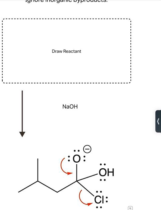 SOLVED: draw reactant and product clearly for thumbs up 9ai PiP Draw ...