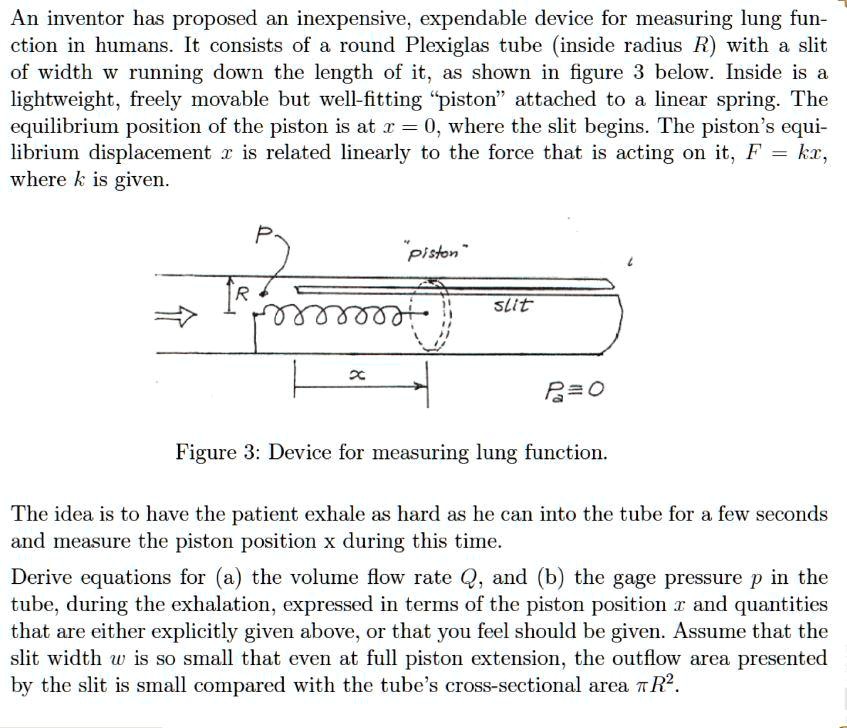 SOLVED: An inventor has proposed an inexpensive, expendable device for ...