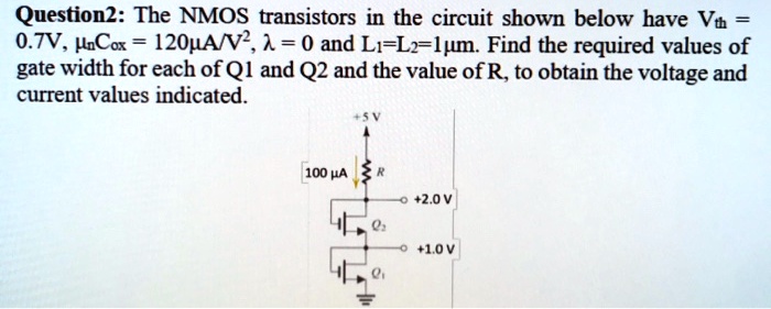 question2 the nmos transistors in the circuit shown below have vh ...