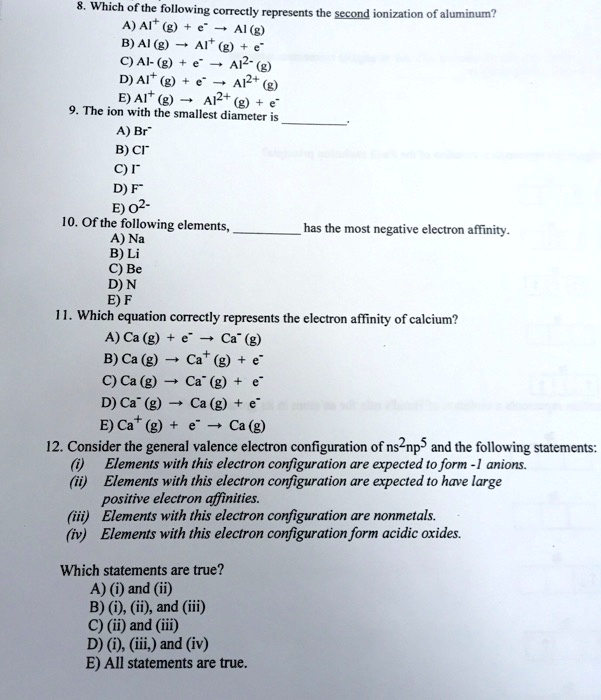 SOLVED: Which of the following correctly represents the second ...