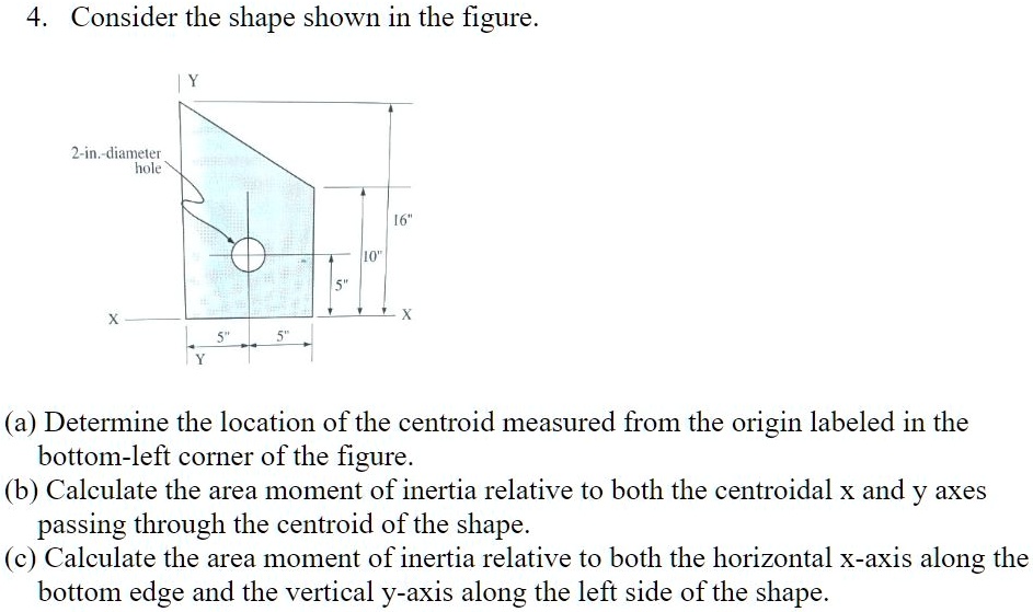 4 consider the shape shown in the figure 2 in diameler holc determine ...