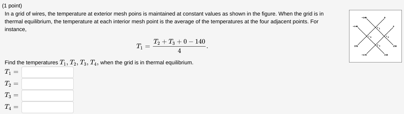 SOLVED: Temperature matrix