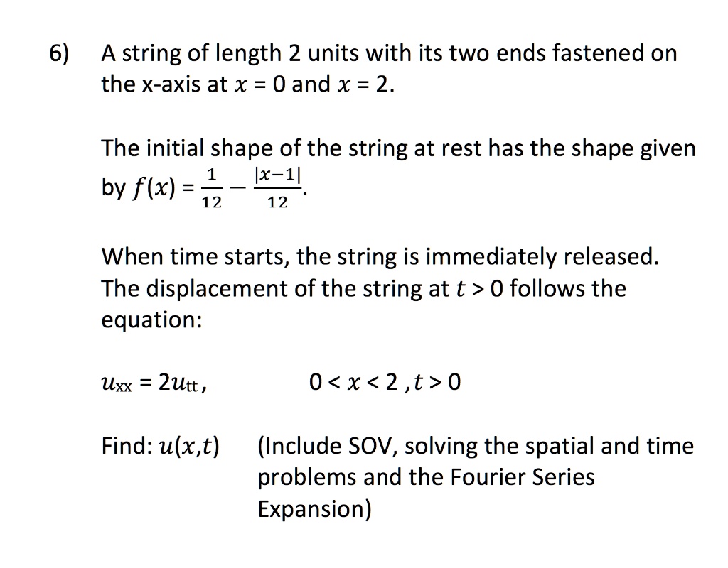 SOLVED:6) A string of length 2 units with its two ends fastened on the ...