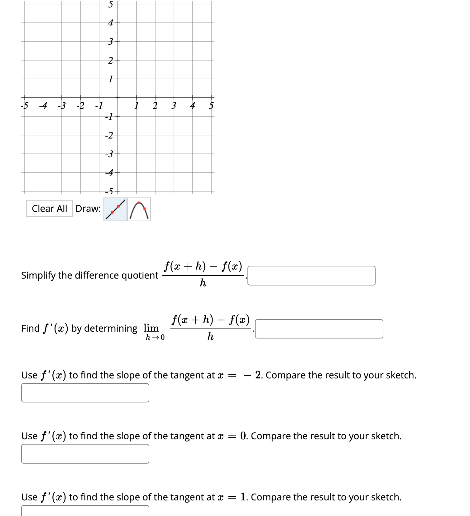 solved-clear-all-draw-simplify-the-difference-quotient-f-x-h-f-x