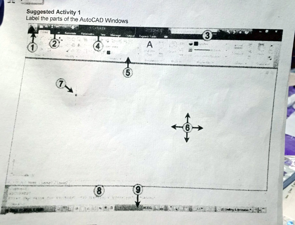 Solved Pahelp Label The Parts Of The Autocad Windows Suggested Activity Label The Parts Of