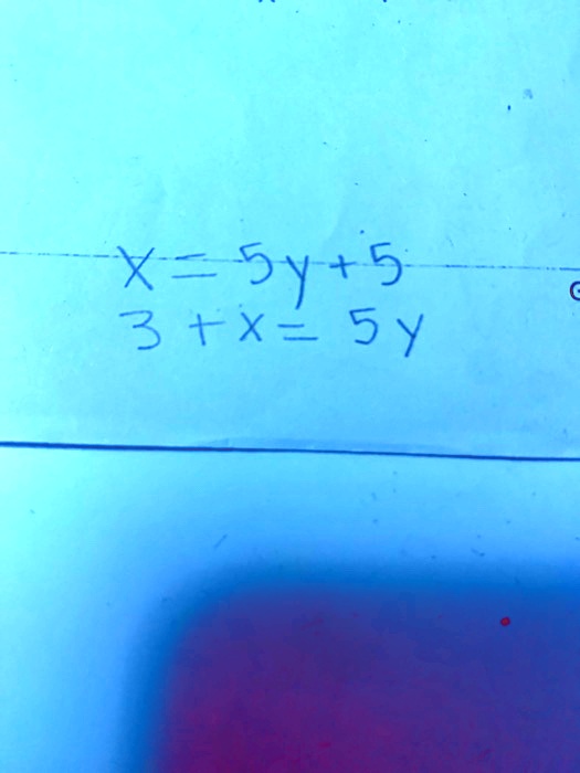 SOLVED X 5y 5 3 x 5Y