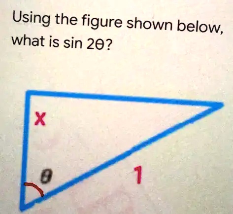 SOLVED: Using the figure shown below; what is sin 20?