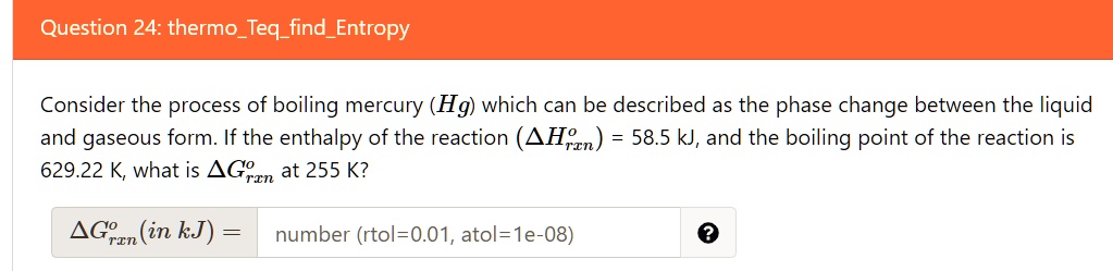 SOLVED: Question 24: Thermo - Find Entropy Consider the process of ...