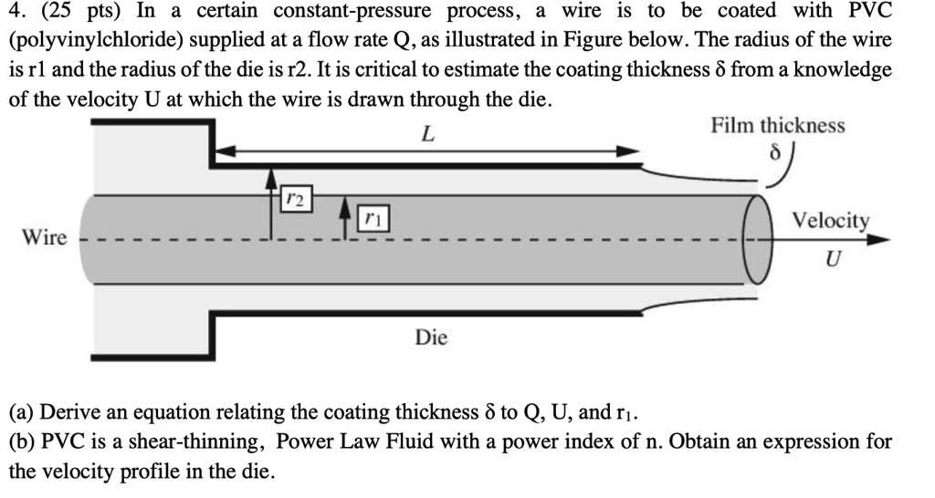 4. (25 pts) In a certain constant-pressure process, a wire is to be ...