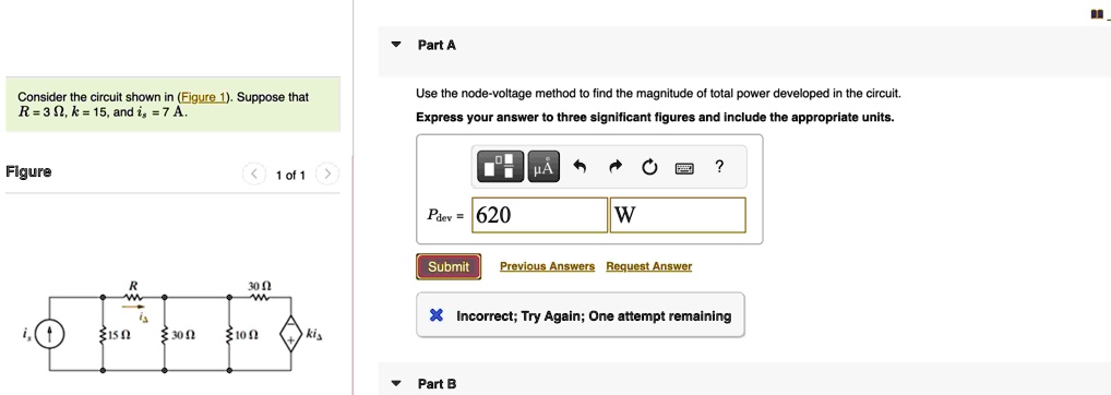 consider the circuit shown in figure 1 suppose that r 3 omega k 15 and is 7 a use the node ...
