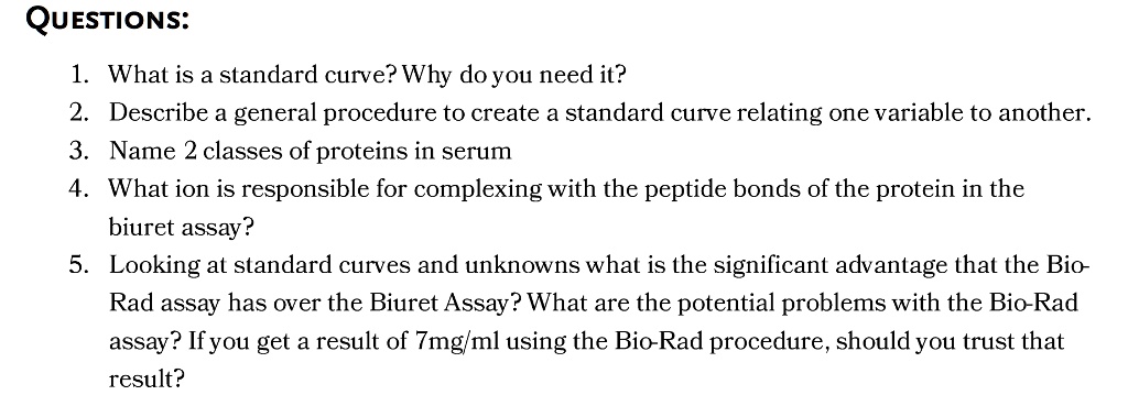 SOLVED QUESTIONS 1 What Is A Standard Curve Why Do You Need It 2 Describe A General solved-questions-1-what-is-a-standard-curve-why-do-you-need-it-2-describe-a-general