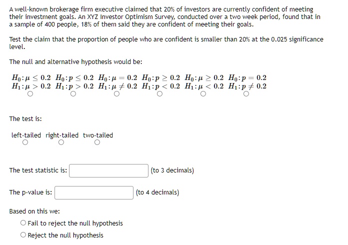 A well-known brokerage firm executive claimed that 20%: of investors ...