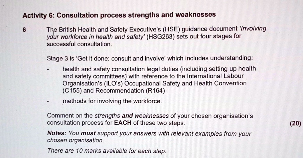 Activity 6: Consultation process strengths and weaknesses 6 The British ...