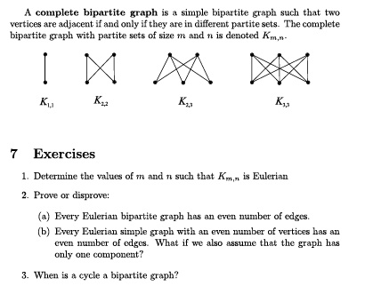 SOLVED: A complete bipartite graph is a simple bipartite graph such ...