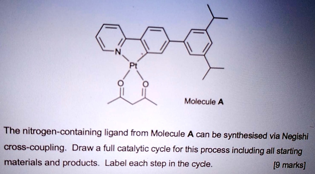 molecule a the nitrogen containing ligand from molecule a can be ...