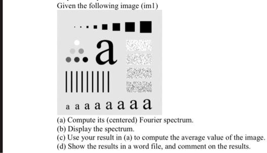 SOLVED: Can you solve it by using MATLAB? Given the following image ...