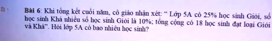Solved Bai 6 Khi Tá•ng Kết Cuá‘i Năm Cô Giáo Nháºn Xét Lá
