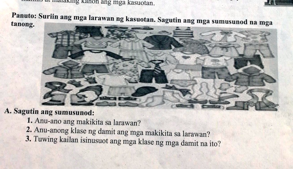 SOLVED: Help me pls ols pls pls pls HICIdnillg Kallon ang mga kasuotan ... SOLVED: Help me pls ols pls pls pls HICIdnillg Kallon ang mga kasuotan ...