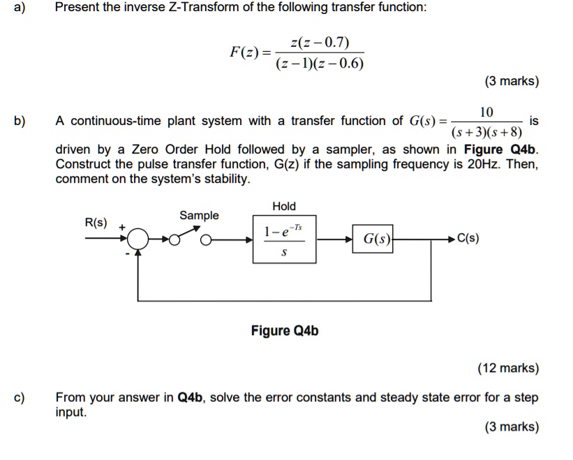 present the inverse z transform of the following transfer function 2 07 ...