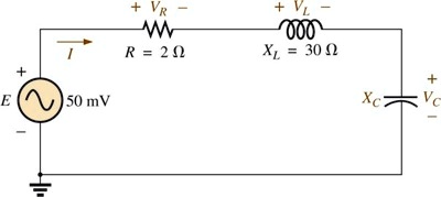 SOLVED: Please show work. a. Find the value of XC for resonance. b. Determine the total ...