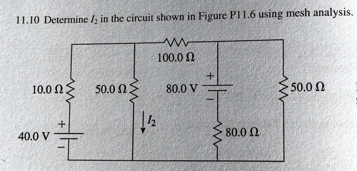 Solved Find I2 Using Nodal Analysis 1110 Determine I In The Circuit 0228