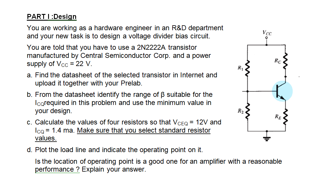 SOLVED: PART I:Design You are working as a hardware engineer in an R&D department and your new ...