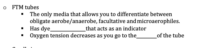 ftm tubes the only media that allows you to differentiate between ...