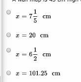 a wall map is 45 cm high and 27 cm wide ashley wants to proportionately ...