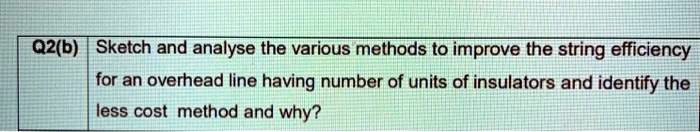 SOLVED: Q2(b) Sketch and analyse the various methods to improve the ...