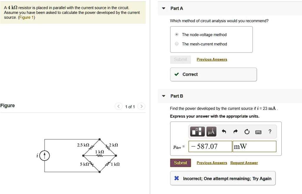 SOLVED: A 4k resistor is placed in parallel with the current source in ...