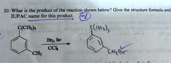 SOLVED: What is the product of the reaction shown below? Give the structural formula and IUPAC ...
