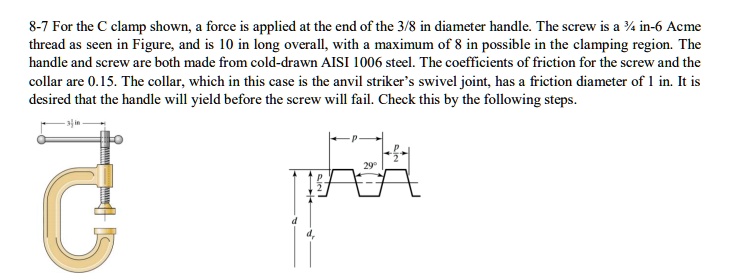 SOLVED: A) Determine the maximum force that can be applied to the end ...