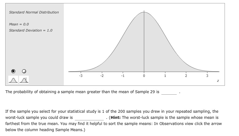 SOLVED: Standar Norma: Distribution Mean 0.0 Standar Deviation 1.0 The ...