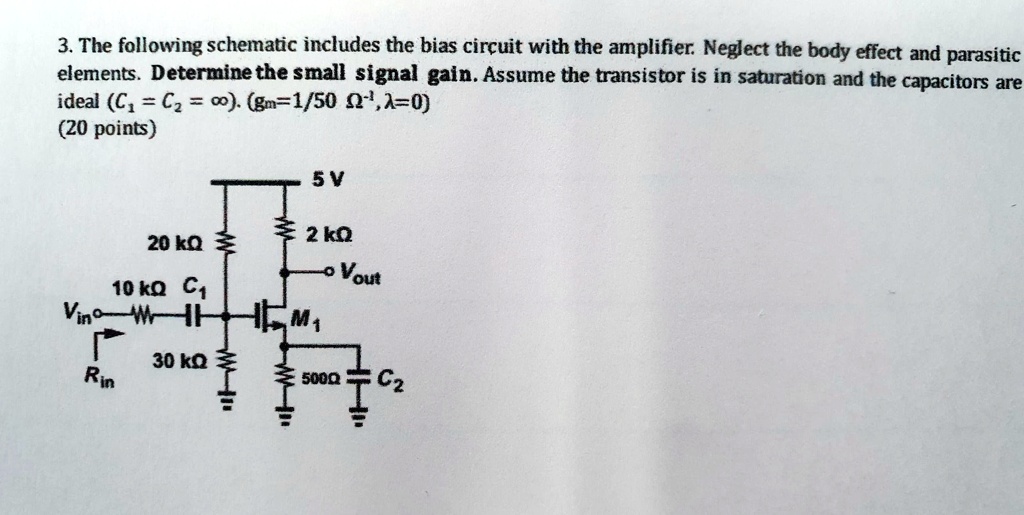 3. The following schematic includes the bias circuit with the amplifier ...