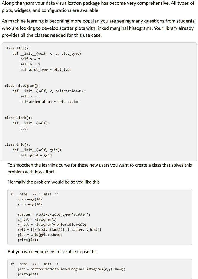 Along the years, your data visualization package has become very comprehensive. All types of ...