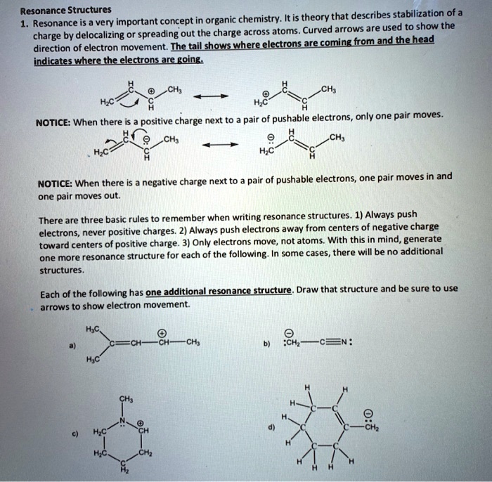Resonance Structures 1. Resonance is a very important concept in ...
