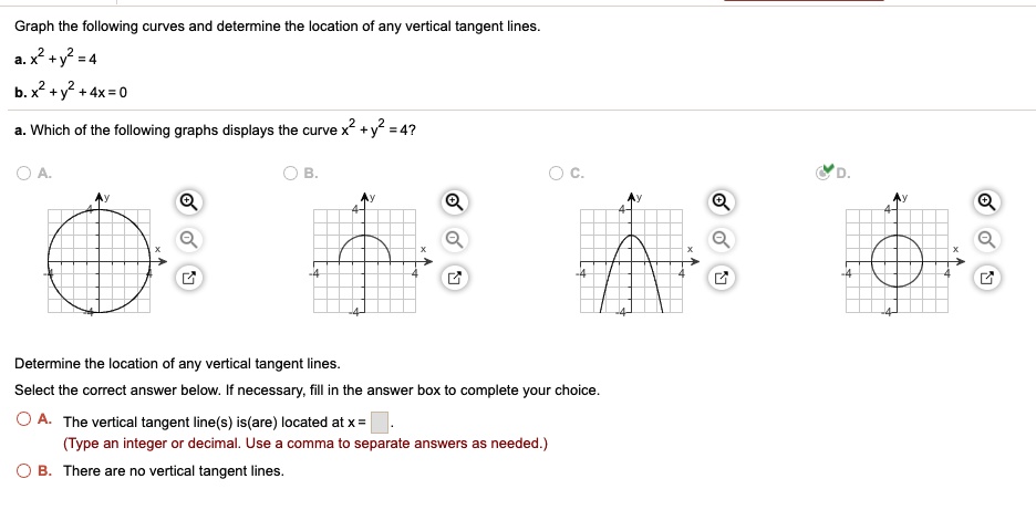 Graph the following curves and determine the location of any vertical ...
